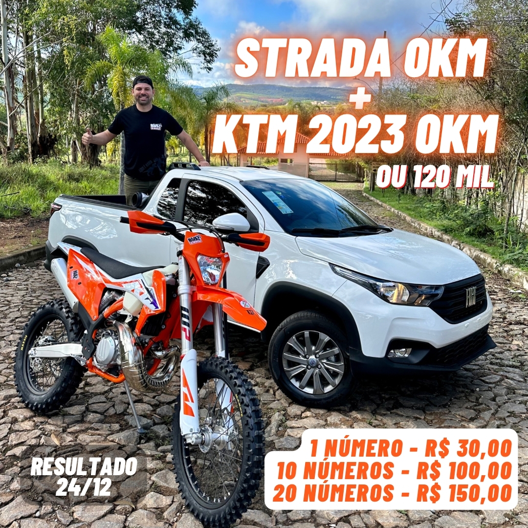 Fiat Strada 0km + KTM 250 tpi 0km ou 120 mil - Agenda Off Road