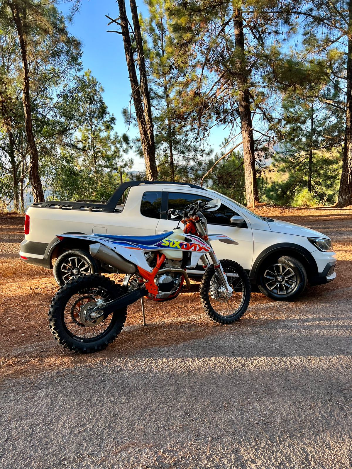 Saveiro Cross + KTM 350 0km ou R$ 100mil no Pix - Agenda Off Road